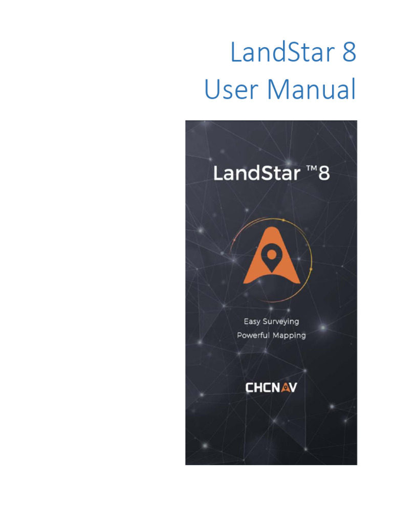 LandStar8 UserManual | PDF | Mobile App | Surveying
