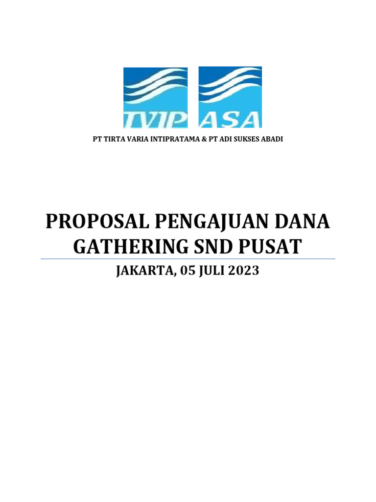 Proposal Pengajuan Dana | PDF