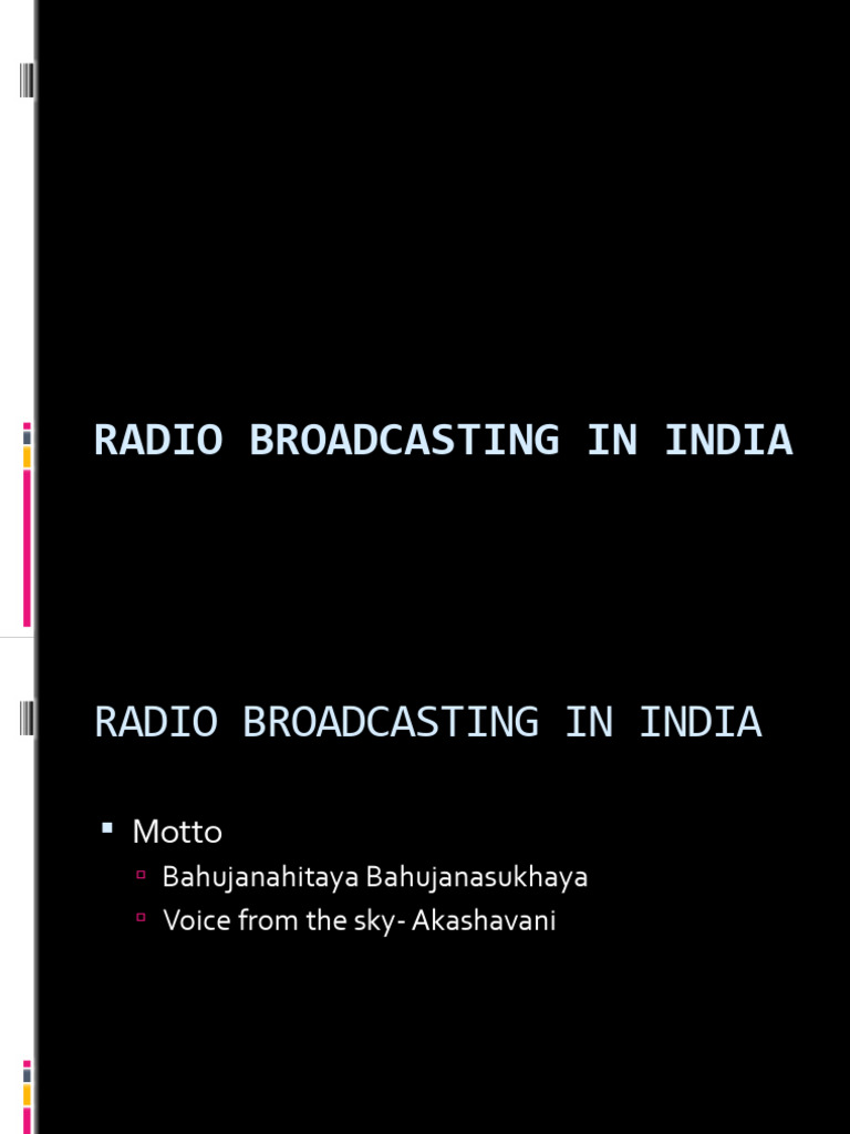 Radio Broadcasting in India | PDF | Electronics | Wireless