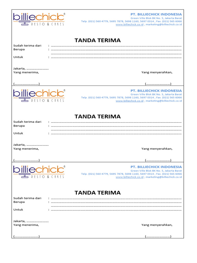Tanda Terima | PDF