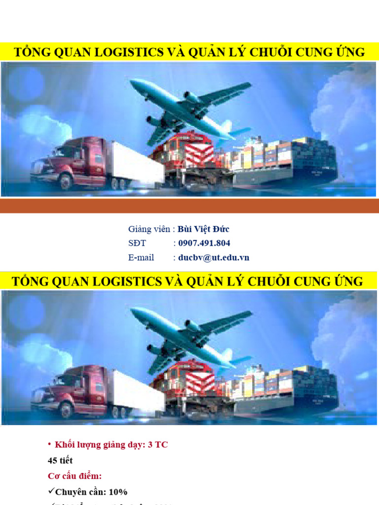 Chuong 1 T NG Quan Ve Logistics Va QL SCM | PDF