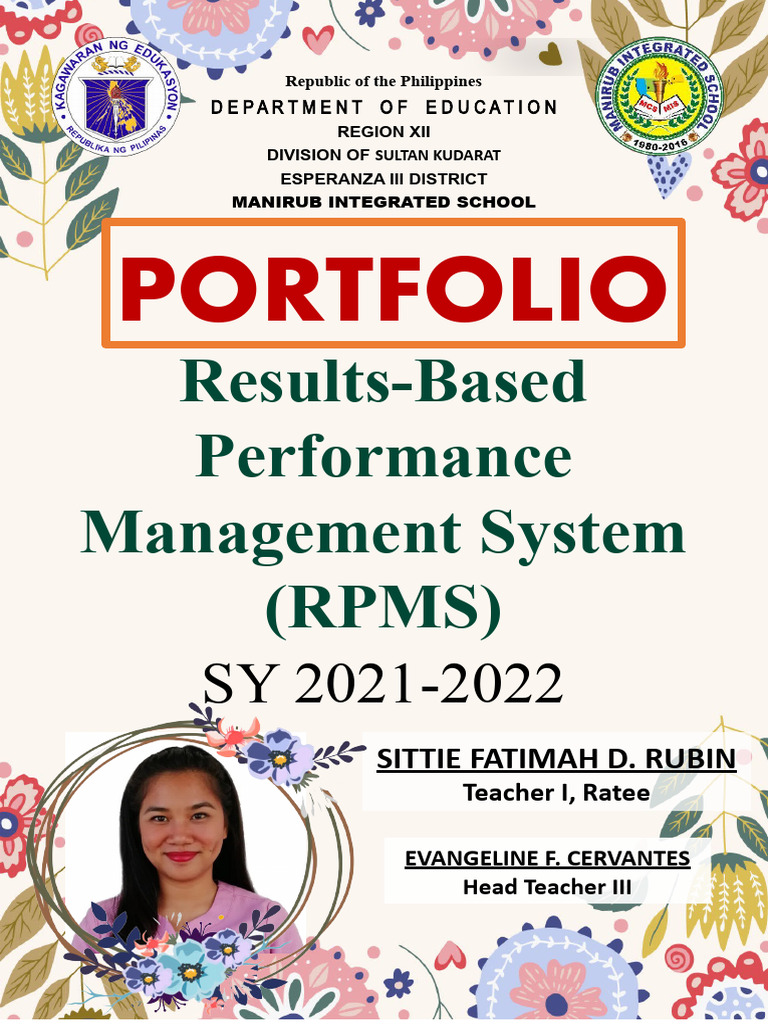 E-RPMS PORTFOLIO (Design EIGHT) - DepEdClick - PPTX (Autosaved ...