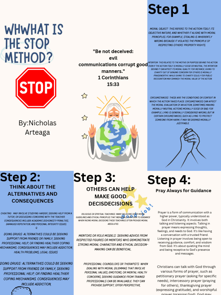 Understanding the STOP Method for Decisions | PDF | Morality | Prayer