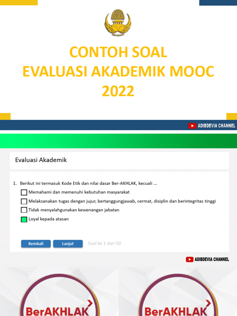 Soal Mooc 2022 - Part 1 | PDF Soal Mooc 2022 - Part 1 | PDF