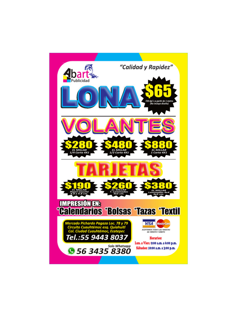 Volante ajustado 4x1 media carta repartir | PDF