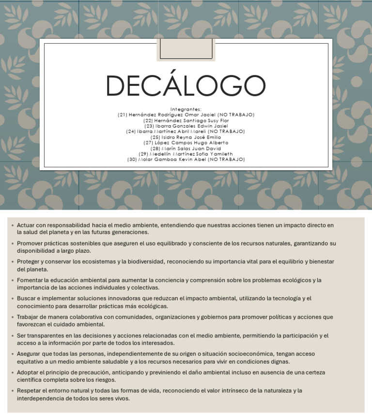 Decálogo | PDF
