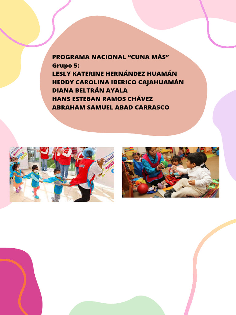 Presentación Cuna Mas | PDF | Igualdad de género | Estudios de género