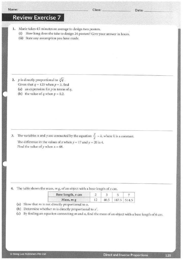 Think Mathematics Workbook 2a PR Pages 5 | PDF