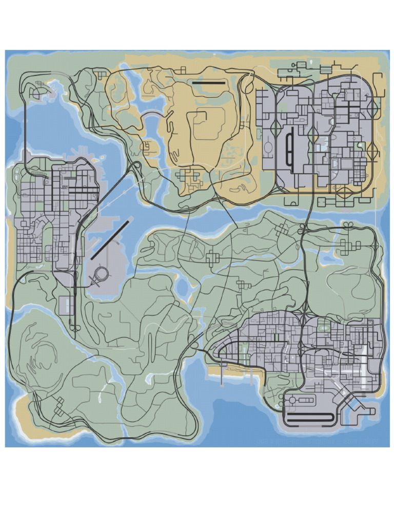 Mapa Completo de Grand Theft Auto San Andreas | PDF