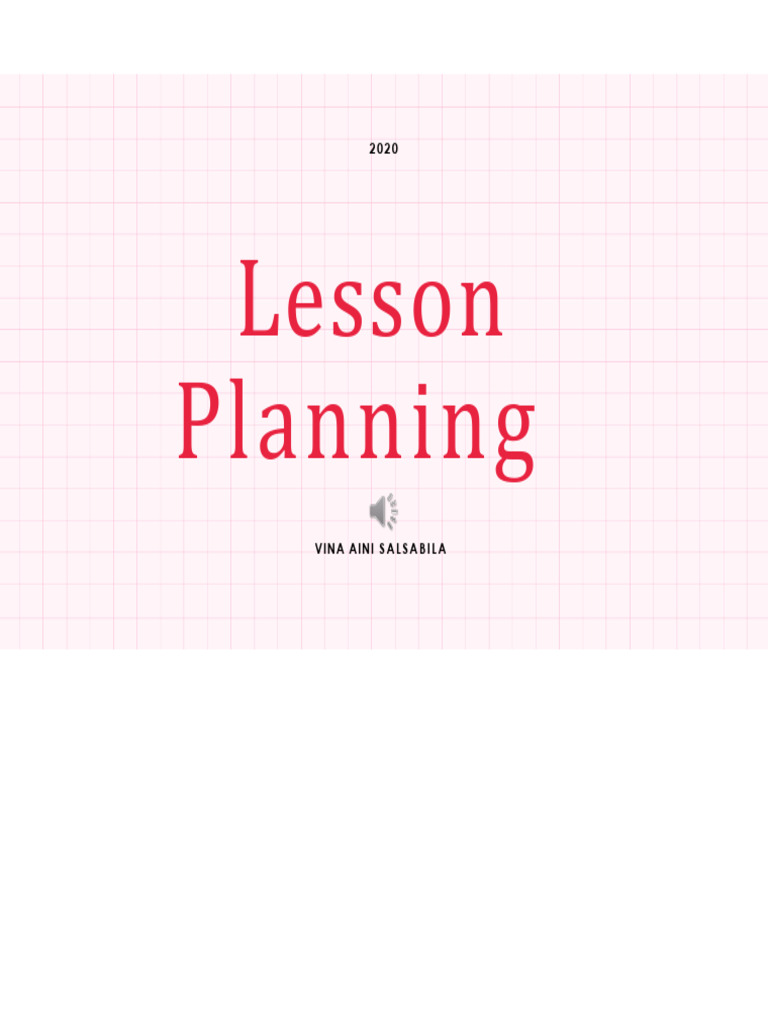 Lesson Planning - 3 | PDF | Lesson Plan | Lecture
