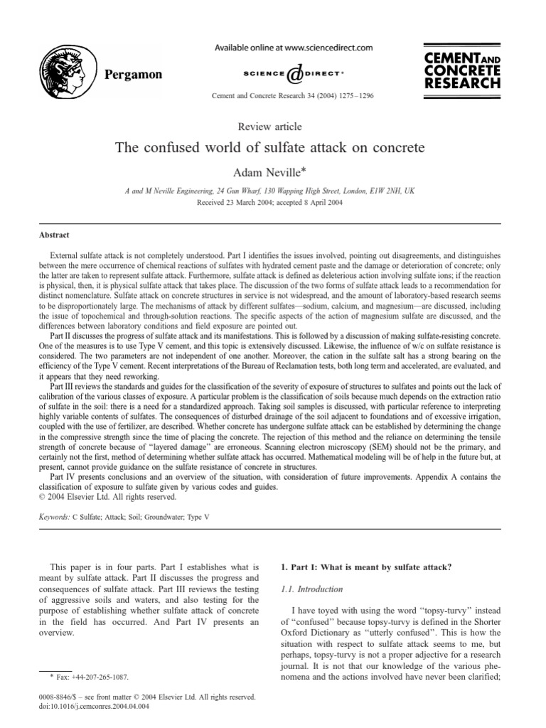 CC - v34 - n8 - p1275 (The Confused Word of Sulphate Attack On Concrete ...
