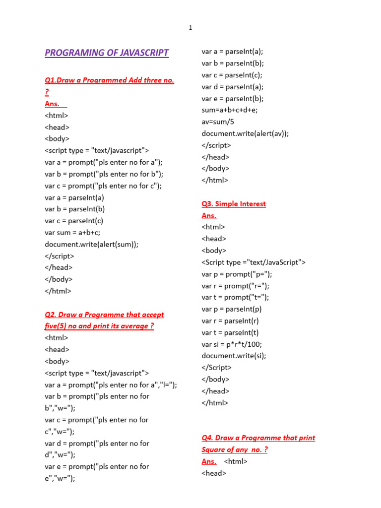 Javascript Complete | Download Free PDF | Computer Programming ...