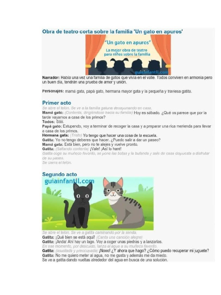 Obra un gato en apuros | PDF