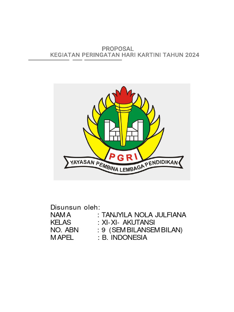 Contoh Proposal Sekolah | PDF | Perjalanan | Griya & Taman