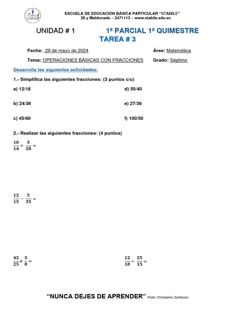 TAREAS 7MO SEM 3 1P1Q | PDF