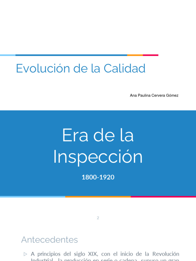 Evolución de La Calidad: Ana Paulina Cervera Gómez | PDF | Negocios