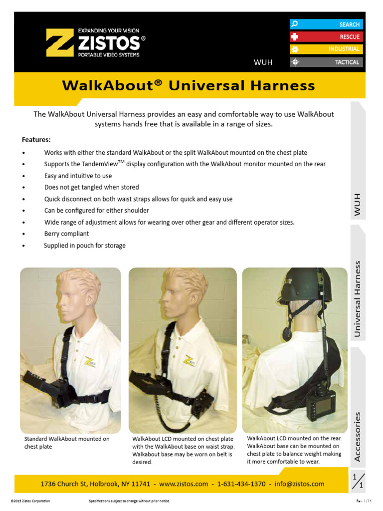 Walkabout® Universal Harness | PDF | Clothing