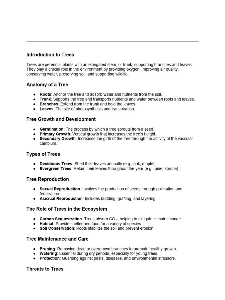 Trees | PDF | Home & Garden