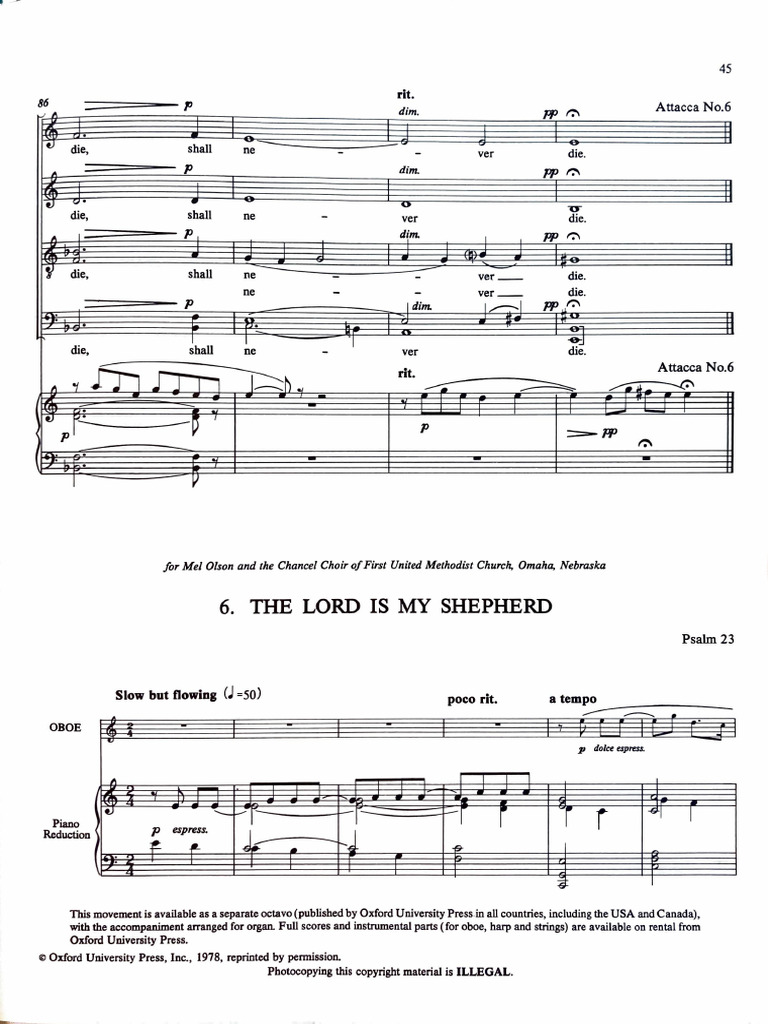 The Lord Is My Shepherd | PDF