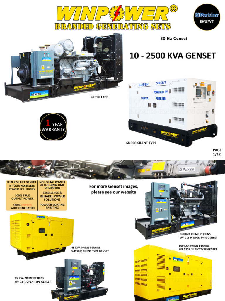 Brosur Genset Perkins WINPOWER | PDF