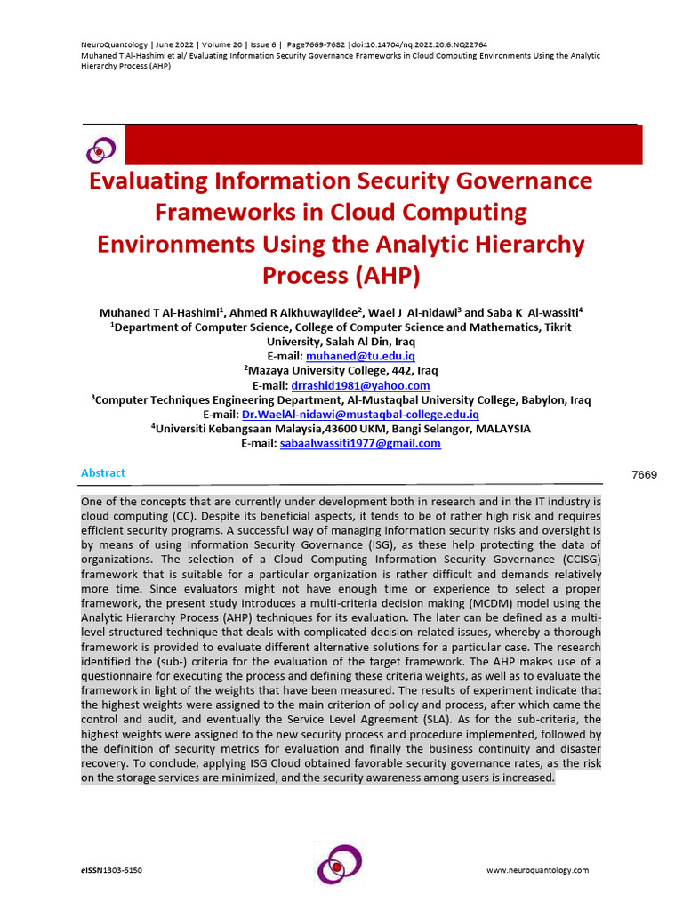 Evaluating Information Securit | PDF | Information Security | Computer Security