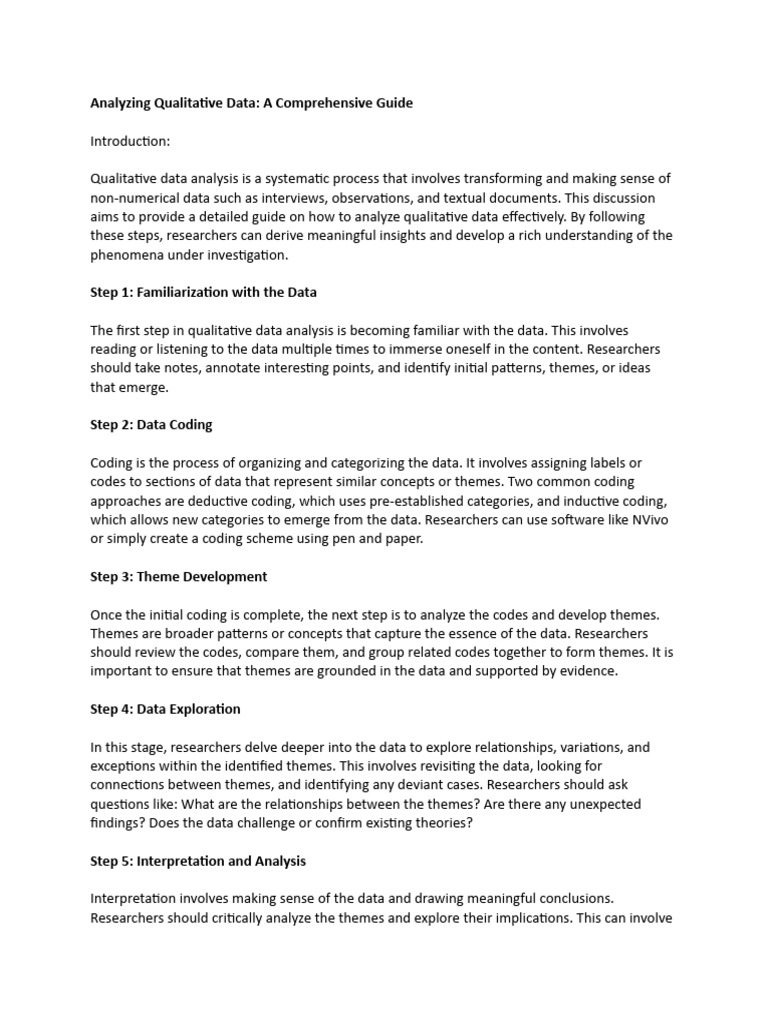 [Exercise] How-to-do-qualitative-analysis | Download Free PDF ...