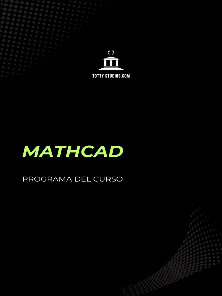 Programa Del Curso de MathCad | PDF | Análisis matemático | Ecuaciones