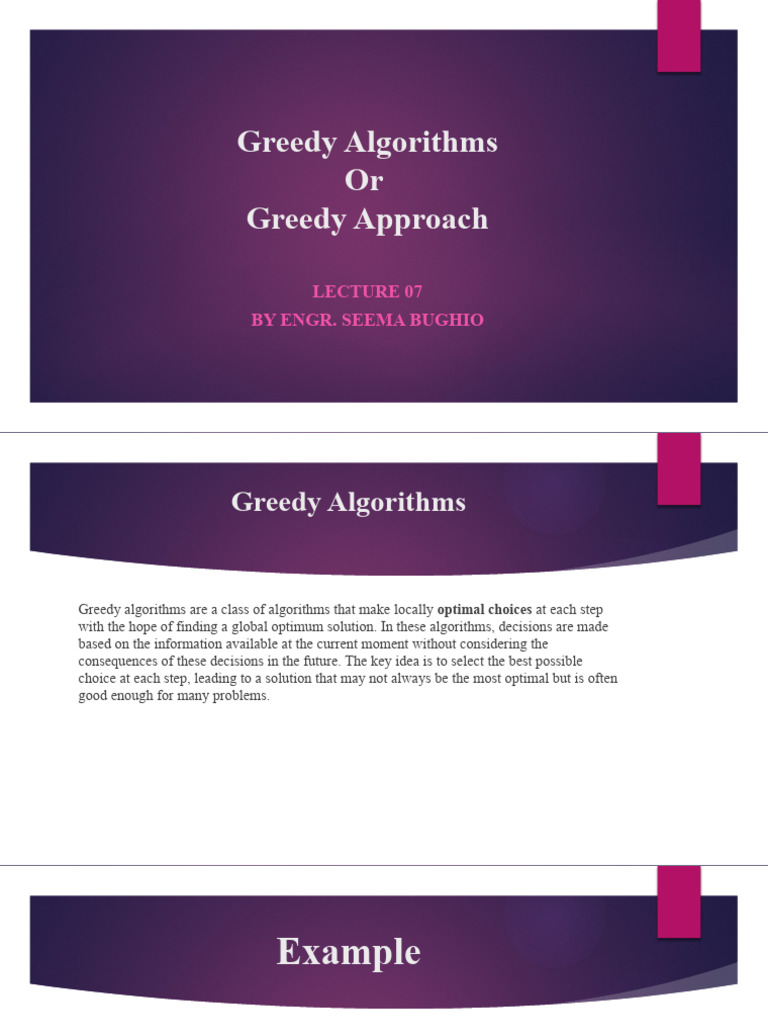 Lec7 Greedy Approach | PDF | Mathematical Optimization | Computational Complexity Theory