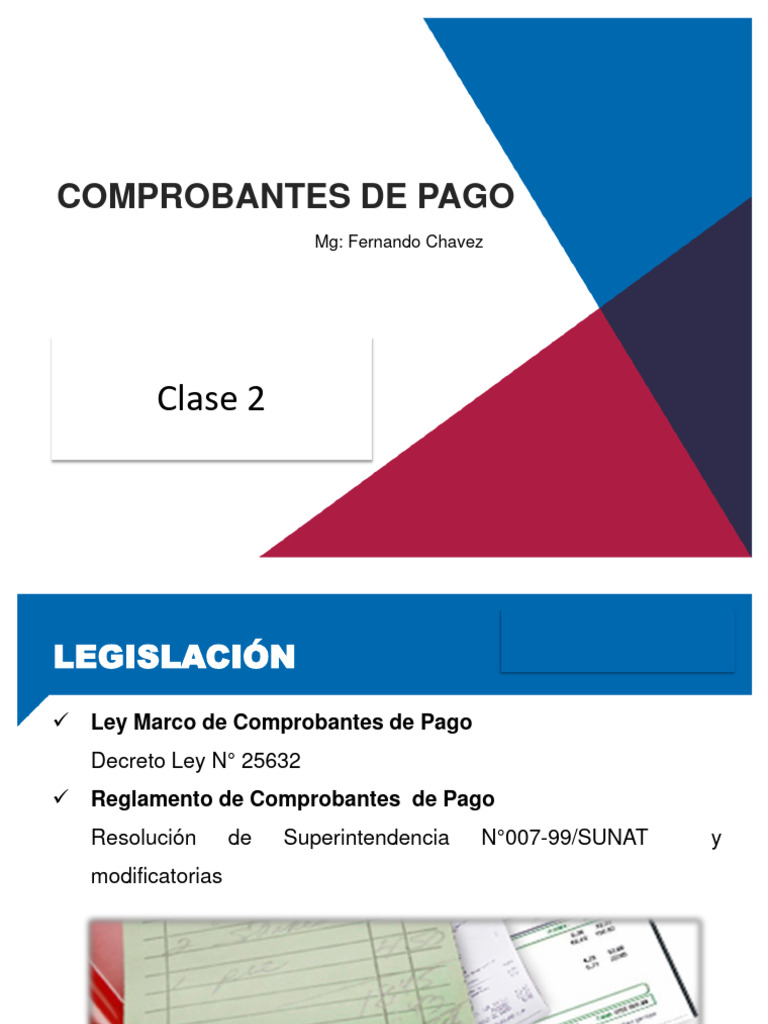 Clase 2 Comprobantes De Pago Pdf Factura Economias