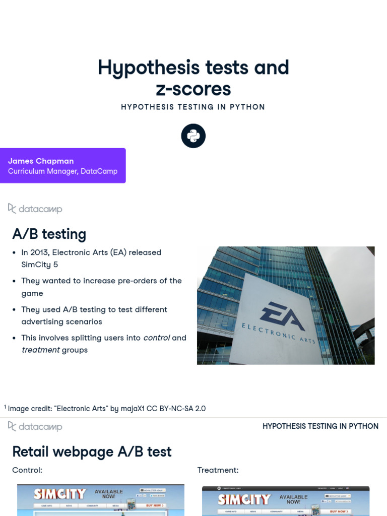 Hypothesis Testing in Python | PDF | P Value | Statistical Hypothesis ... Hypothesis Testing in Python | PDF | P Value | Statistical Hypothesis ...