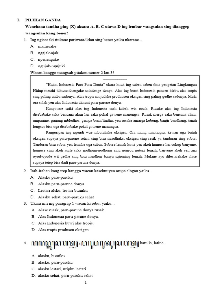 Bahasa Jawa Newww | PDF