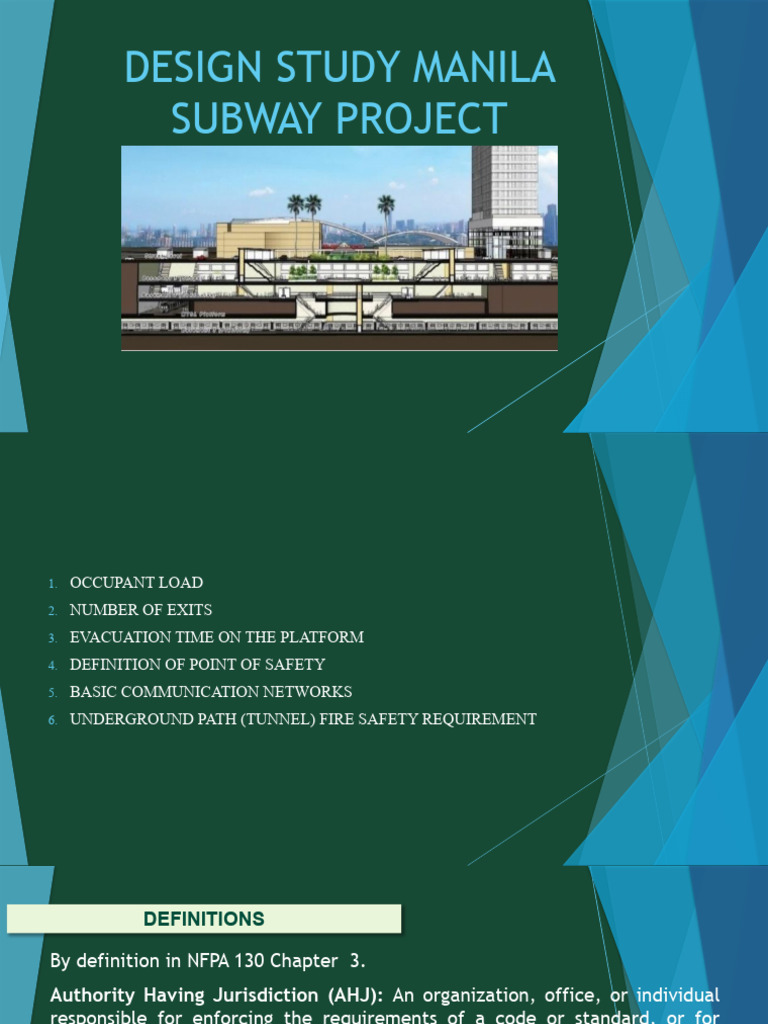 Design Study Manila Subway Project | PDF | Fire Sprinkler System ...