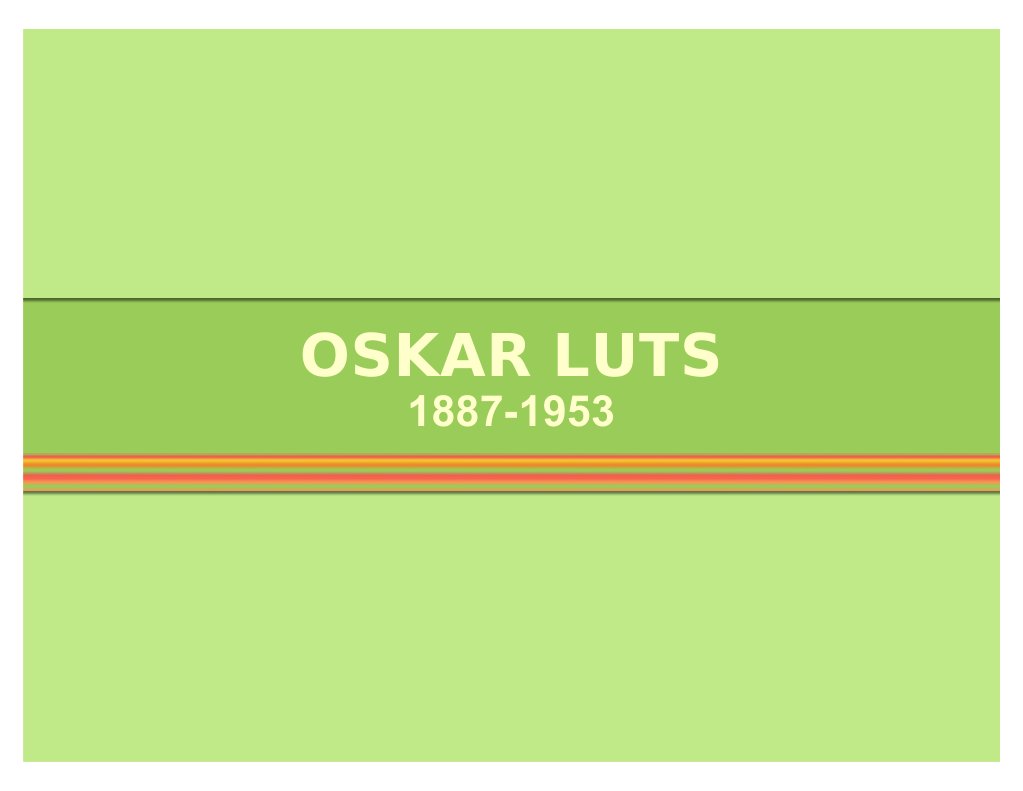 Oskar Luts | PDF