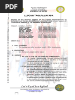Monthly Lupon Tagapamayapa Meeting Minutes | PDF | Public Law ...