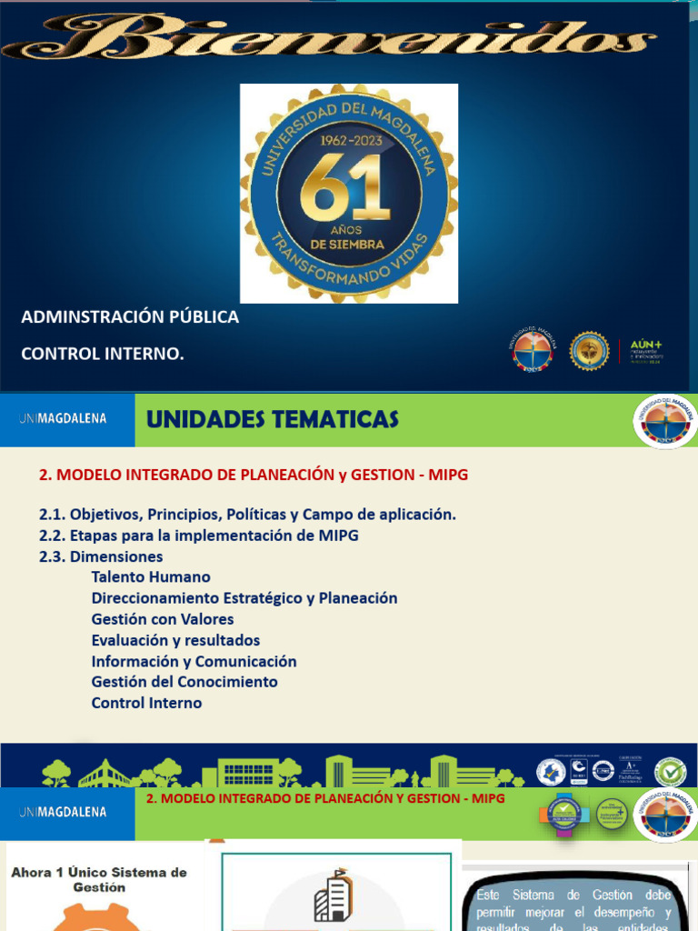 Segundo Encuentro Control Interno3 | PDF | Planificación | Conocimiento administrativo