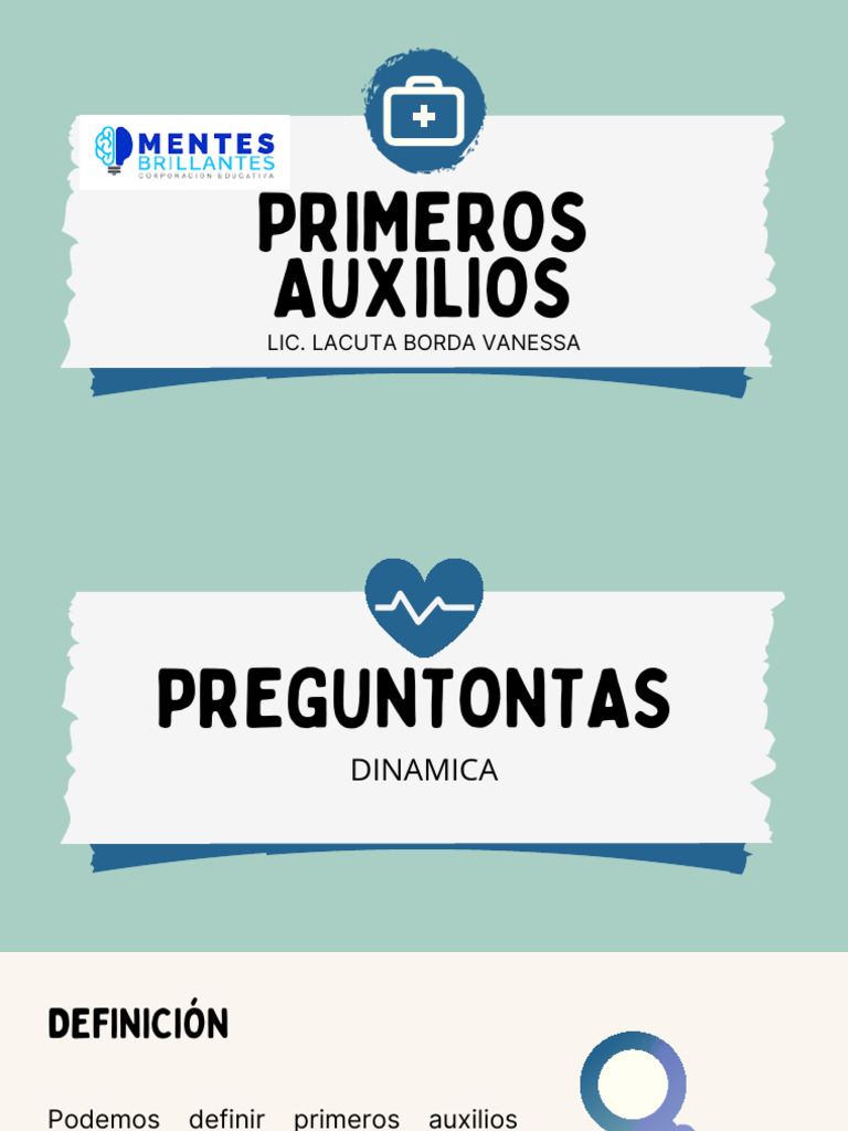 PRIMEROS AUXILIOS CAPACITACIÓN | Descargar gratis PDF | Primeros auxilios | Reanimación ...