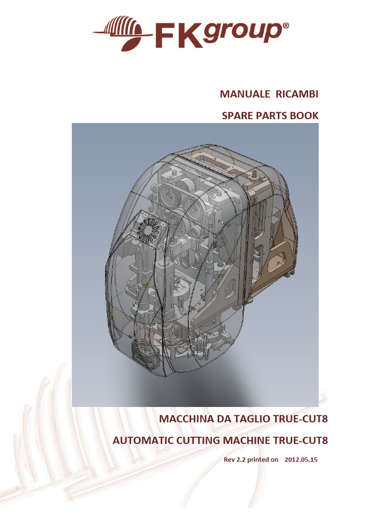 Spare Part Book True Cut 8 Fast Rev2.3 | PDF