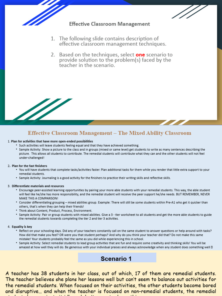 Effective Classroom Management | PDF | Classroom Management | Teachers