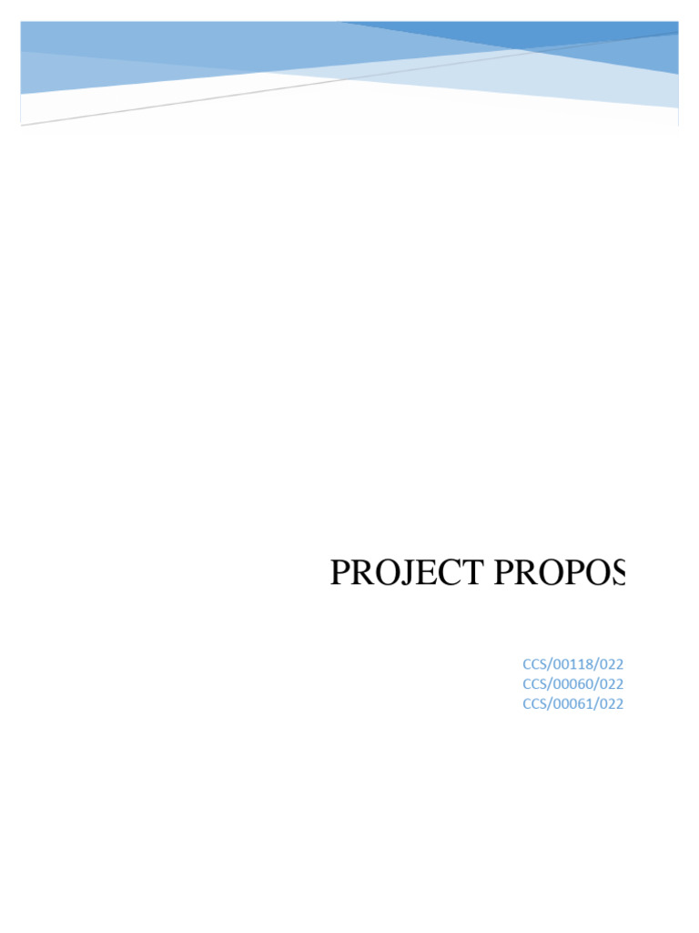 Project Proposal Sample | PDF | Privacy | User (Computing)