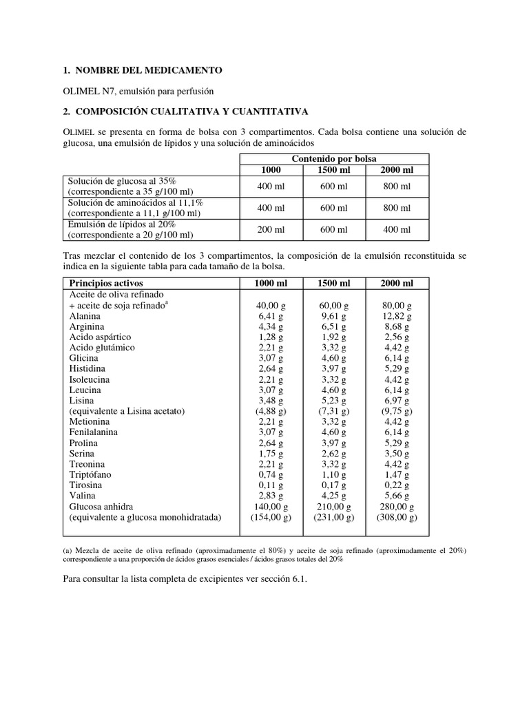 FT Olimel N7 Marz 14-17 Uno | PDF | Medicamentos con receta | Terapia ...