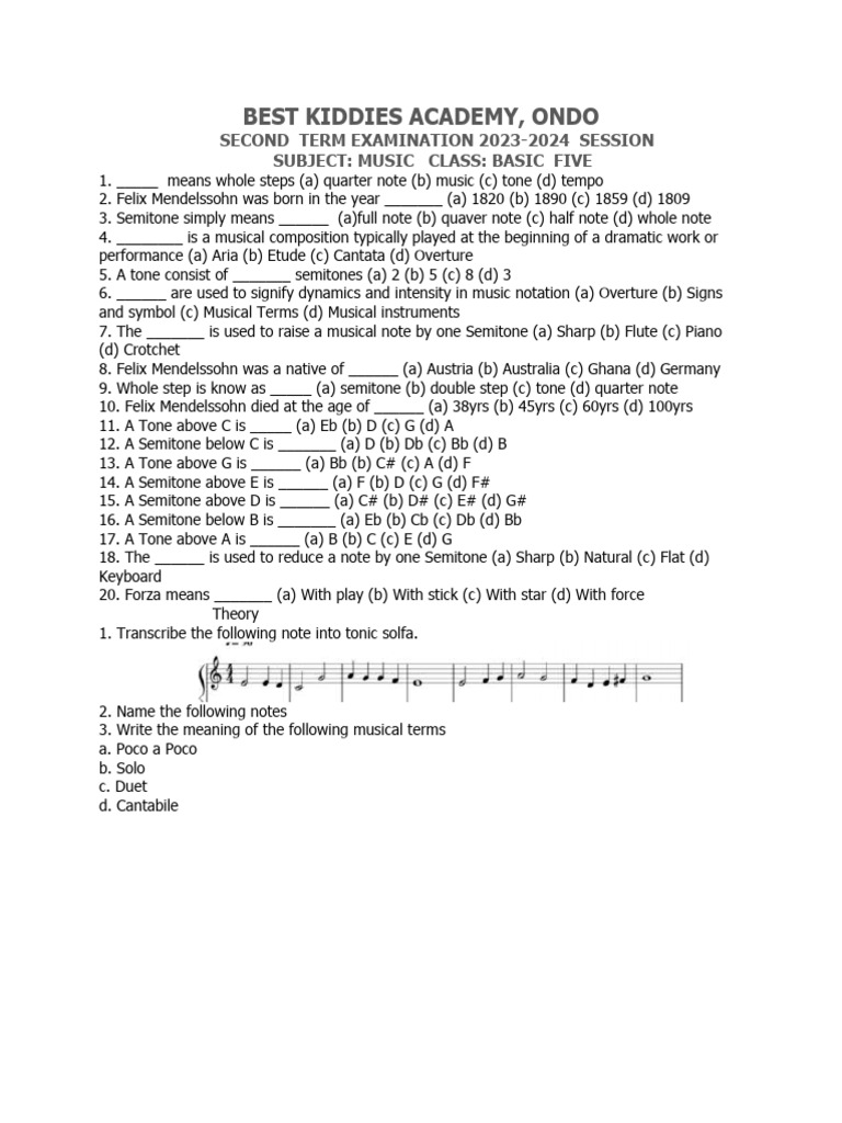 Basic 5 2024 Term 2 | PDF | Teaching Methods & Materials | Art