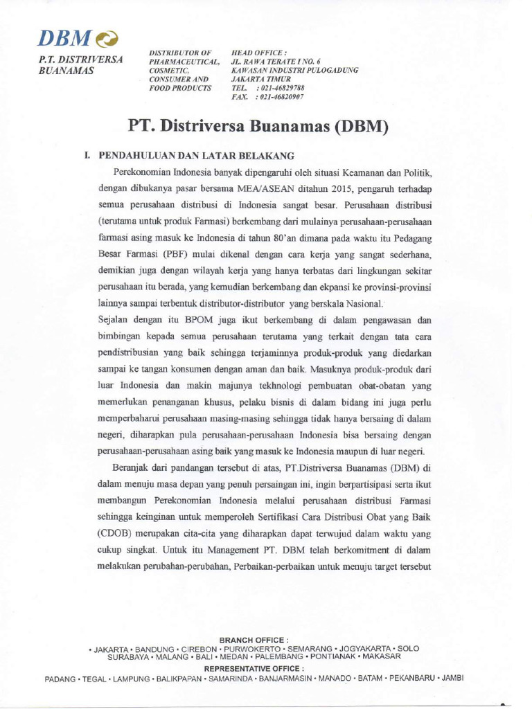 Company Profile DBM | PDF