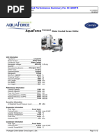 Trane Chiller Data Sheet CVHG | PDF | Building Engineering | Physical ...