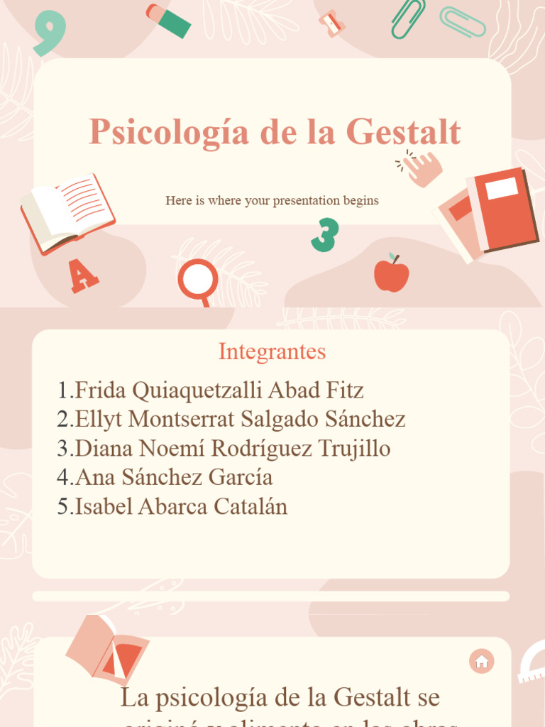Psicologia de La Gestalt Final | PDF | Percepción | Sicología