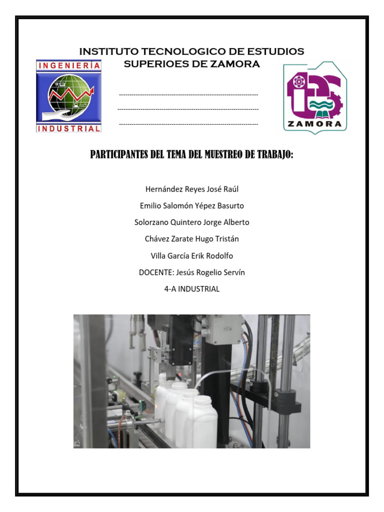 Muestreo Del Trabajo | PDF