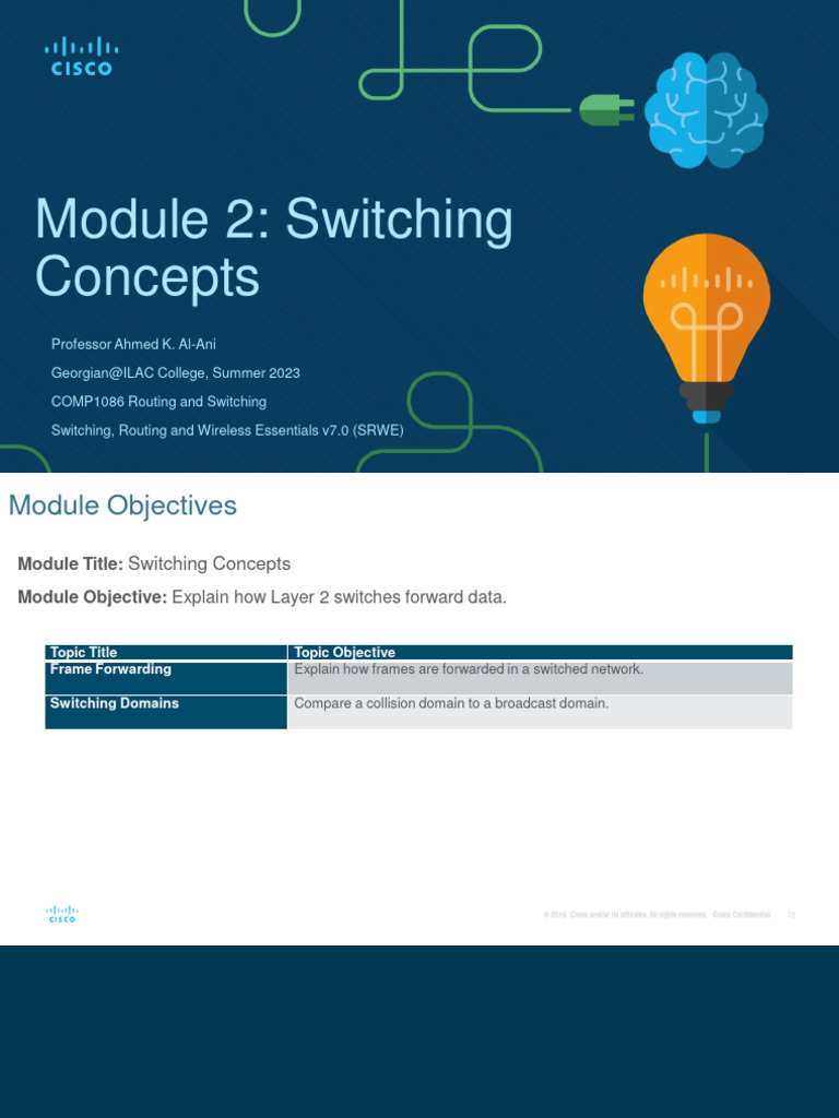 Module 2 Switching Concepts | PDF | Network Switch | Computer Science