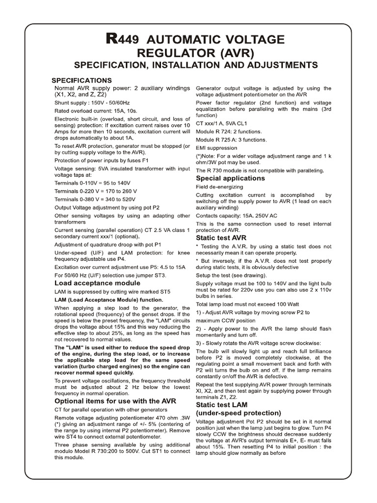 R449 Avr | PDF