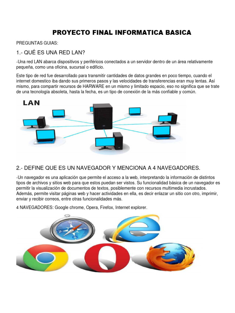 Proyecto Final Informatica Basica - Carlo Villon | PDF | Red mundial ...