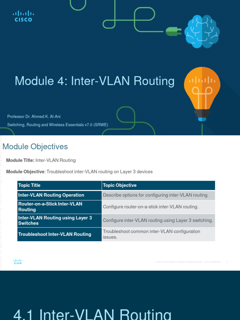Module 4 Inter-VLAN Routing | PDF | Router (Computing) | Ip Address