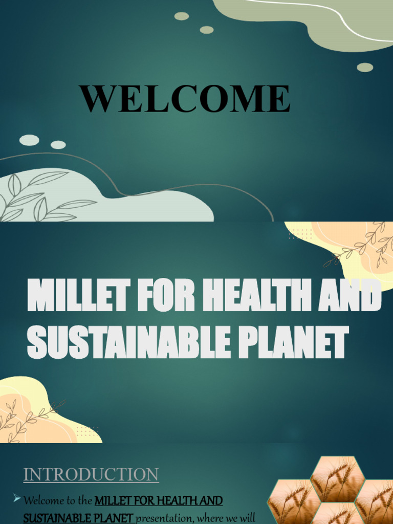 Millets: Superfood for Health & Sustainability | PDF | Agriculture ...
